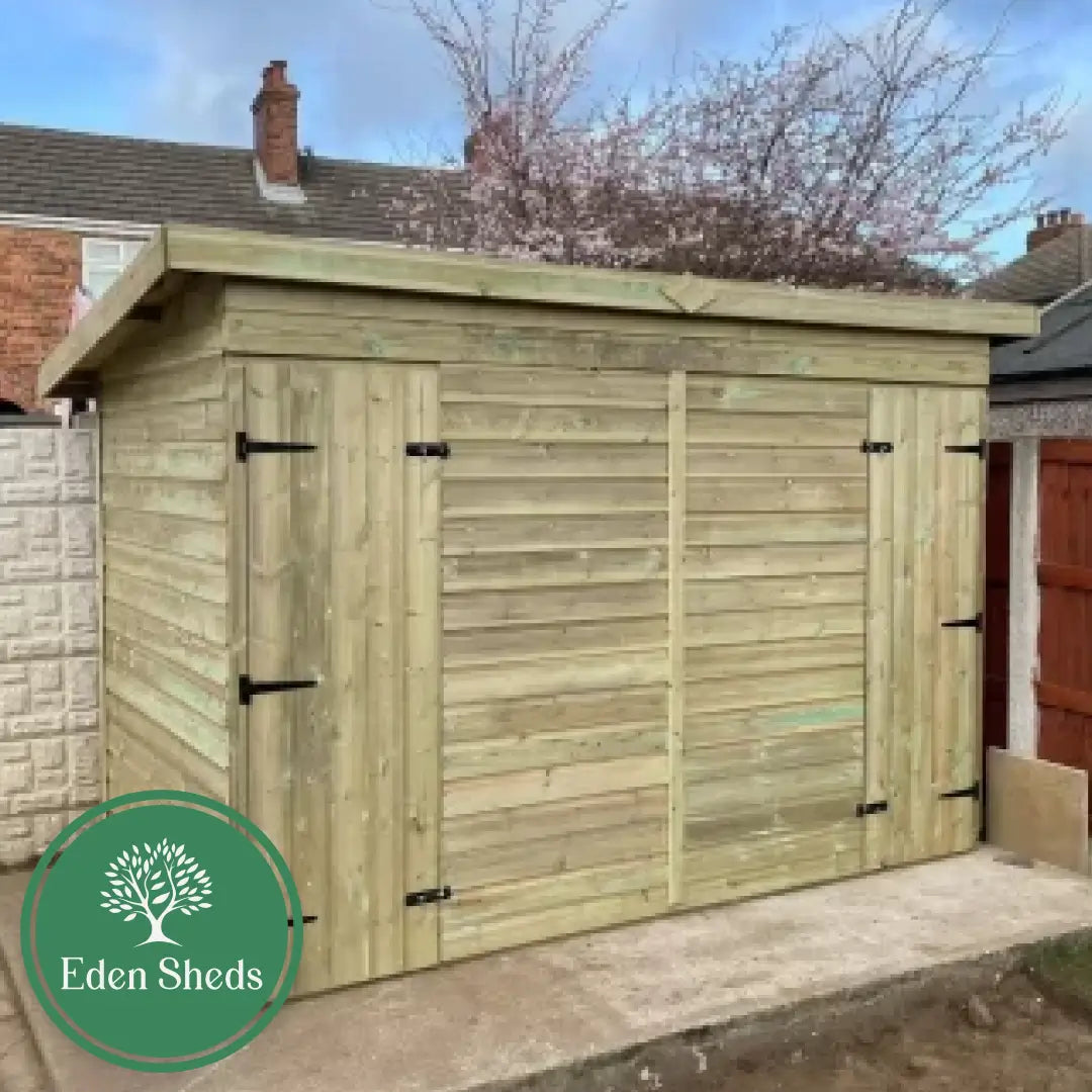 10 x 5 ft Double Shed with Pent Roof | Installation Included ...