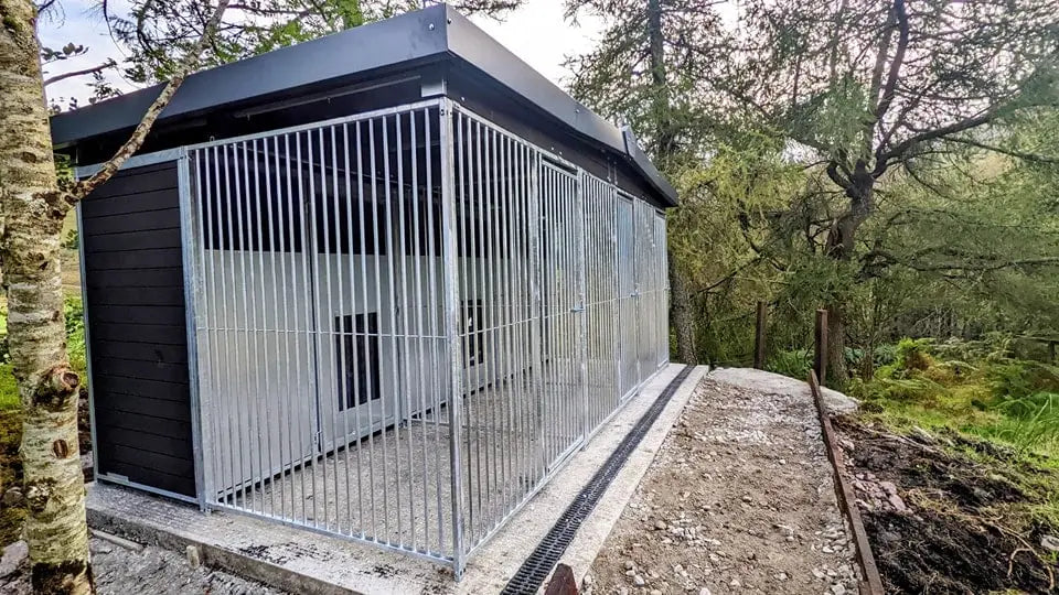 13 X 12 ft Four Bay Eco Thermal Plastic Dog Kennel | Installation Incl ...