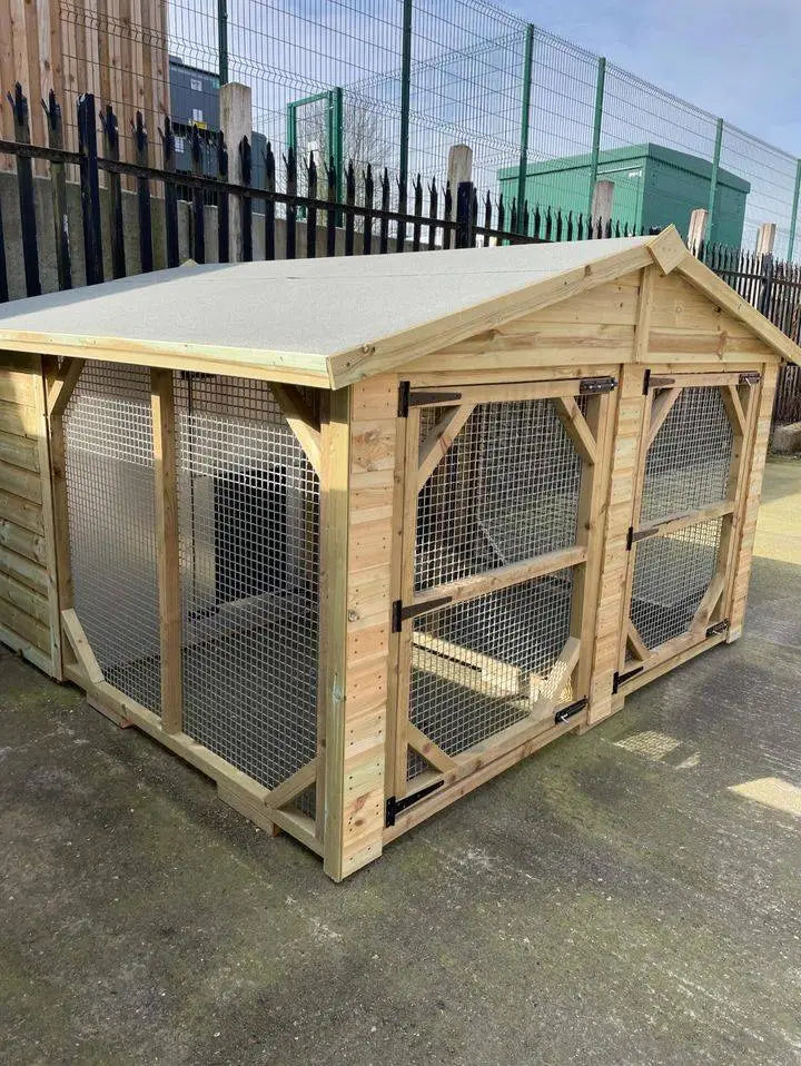 10 X 8 ft Double Dog Kennel / Animal Housing | Installation Included ...